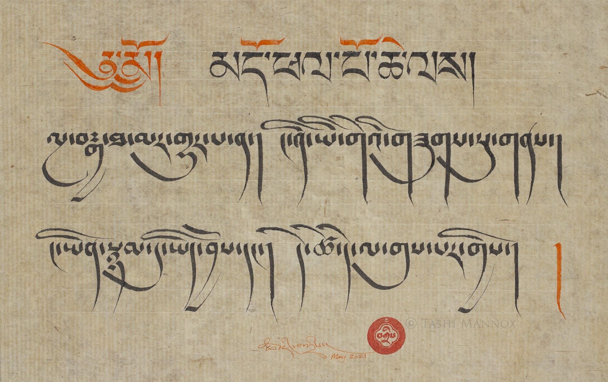 Buddha Letters - Tashi Mannox