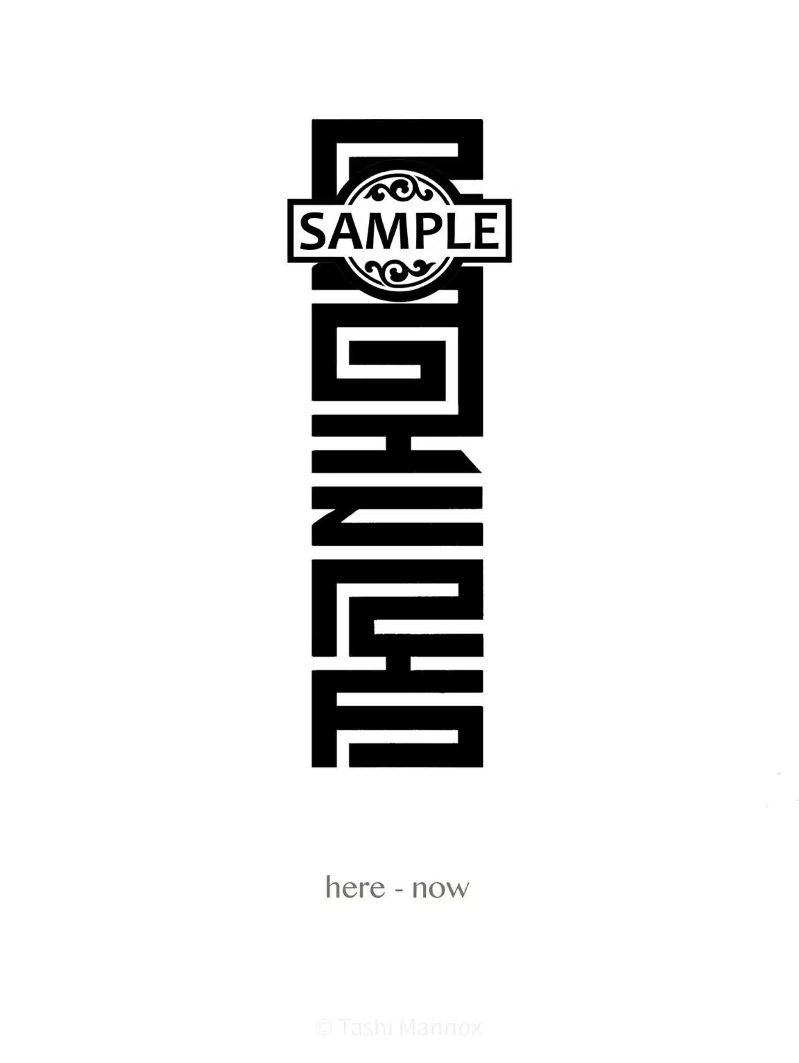 Now - Drutsa roundel design - Tashi Mannox