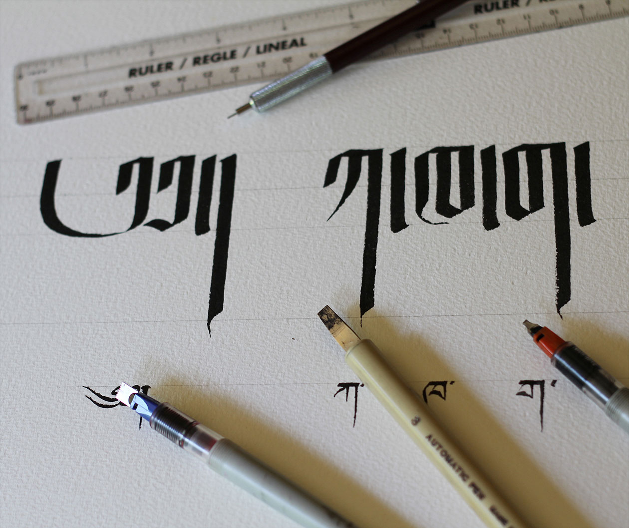 Tibetan Calligraphy Retreat 2025 - Tashi Mannox